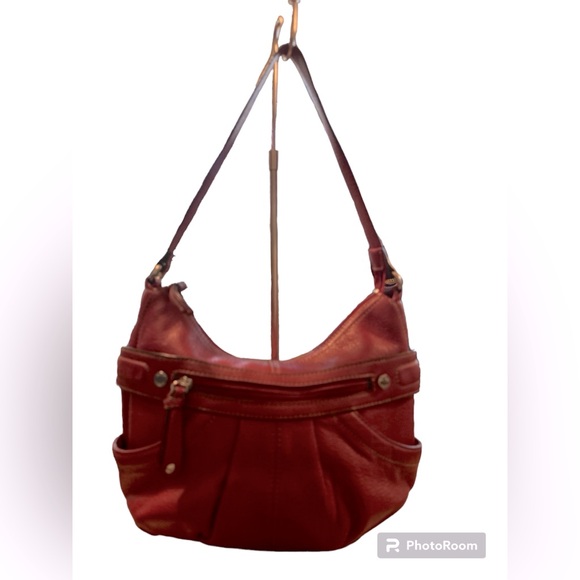 Tignanello | Bags | Tignanello Red Leather Shoulder Bag | Poshmark